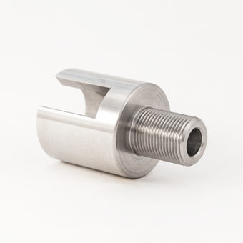 Custom Diameter and Slot Barrel Adapter - to 1/2-28 Thread (Black ...